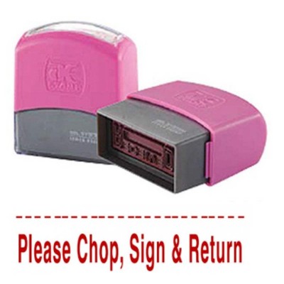AE Flash Stamp - Please Chop,Sign&Return