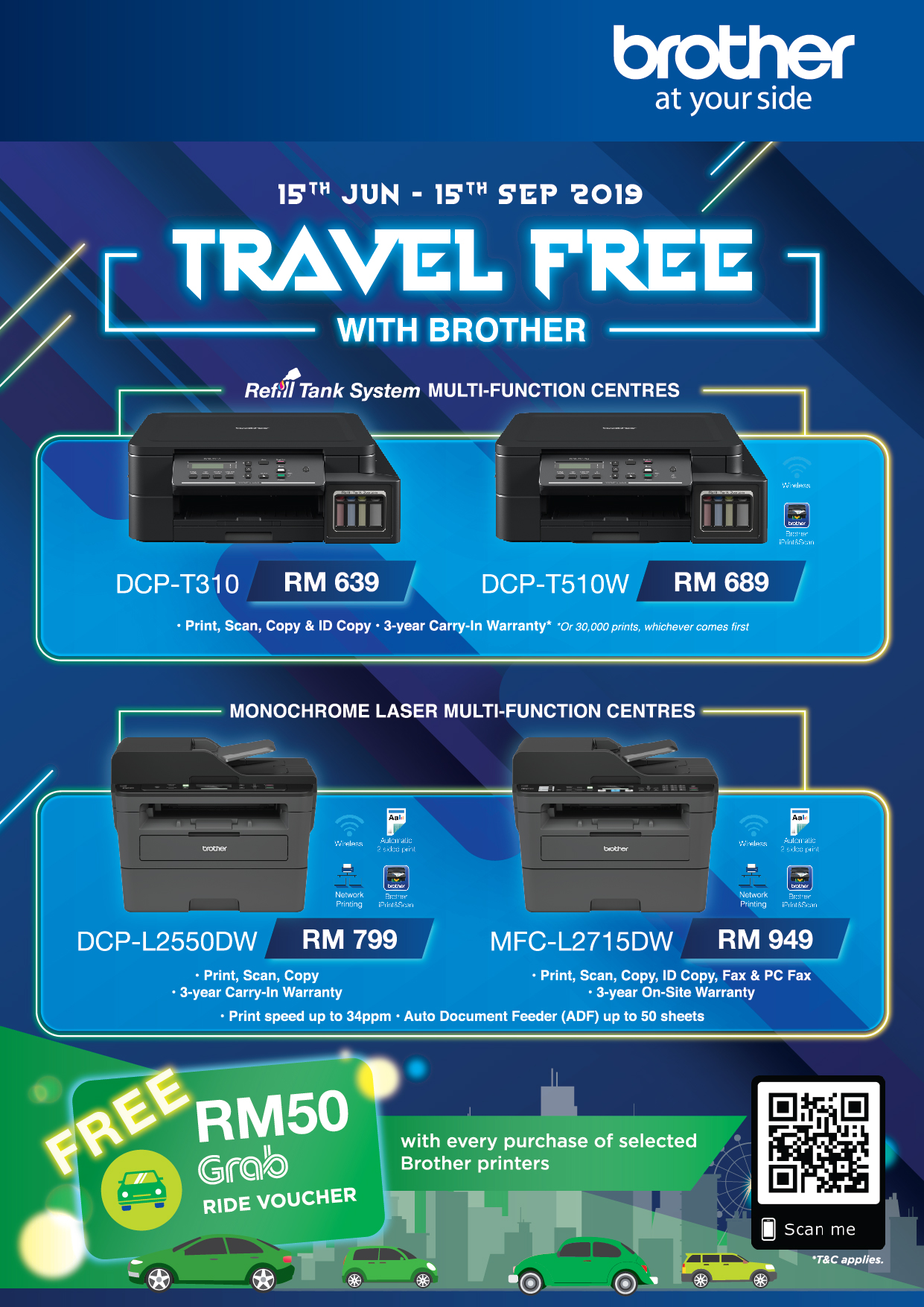 Brother X Grab Promotion (Till Sept 2019)